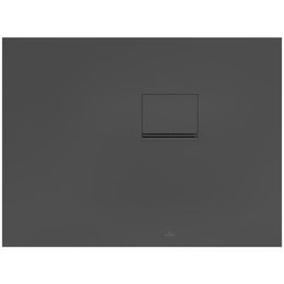 Villeroy & Boch Villeroy & Boch Squaro Infinity Duschwanne UDQ1075SQI2RV1S, 100 x 75 x 4 cm, anthrazit