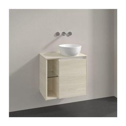 Villeroy & Boch Villeroy und Boch Collaro Waschtischunterschrank C151B0AA 60x54,8x38cm, Waschtisch rechts, LED-Beleuchtung 2,9 W, white oak
