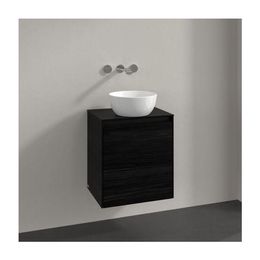 Villeroy & Boch Villeroy und Boch Collaro Waschtischunterschrank C14900AB 50x54,8x38cm, Waschtisch mittig, black oak