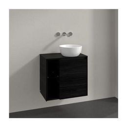 Villeroy & Boch Villeroy und Boch Collaro Waschtischunterschrank C15100AB 60x54,8x38cm, Waschtisch rechts, black oak