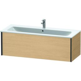 Duravit XViu Waschtisch-Unterschrank XV40280B230 121 x 40 x 48 cm, Eiche natur, 1 Auszug, wandh&auml;ngend, schwarz matt