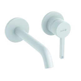 Kludi NOVA FONTE Pura 180 Wand Waschtischarmatur 202445315 mattwei&szlig;, Unterputz Armatur