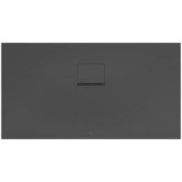Villeroy & Boch Villeroy & Boch Squaro Infinity Duschwanne UDQ1370SQI2IV1S, 130 x 70 x 4 cm, anthrazit