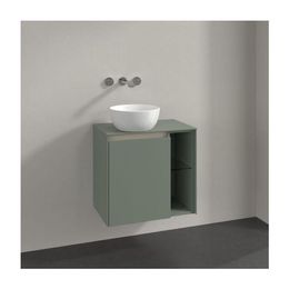 Villeroy & Boch Villeroy und Boch Collaro Waschtischunterschrank C15200AF 60x54,8x38cm, Waschtisch links, soft green