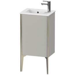Duravit XViu Waschtisch-Unterschrank XV4480LB107 41x29x59,4cm, stehend, champagner matt, Anschlag links, betongrau matt