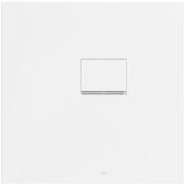 Villeroy & Boch Villeroy und Boch Squaro Infinity Duschwanne UDQ8080SQI1RVRW 80 x 80 x 4 cm, Stone White, Eck-Einbau rechts gegen Wand
