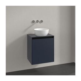 Villeroy & Boch Villeroy und Boch Collaro Waschtischunterschrank C149B0VQ 50x54,8x38cm, Waschtisch mittig, LED-Beleuchtung 3,4 W, marine blue