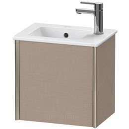 Duravit XViu Waschtisch-Unterschrank XV4024LB175 41x29x40cm, wandh&auml;ngend, champagner matt, Anschlag links, leinen