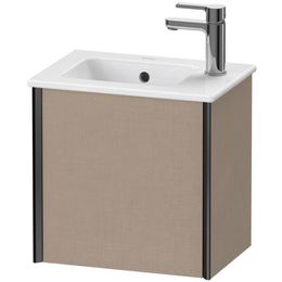 Duravit XViu Waschtisch-Unterschrank XV4024RB275 41x29x40cm, wandhängend, schwarz matt, Anschlag rechts, leinen