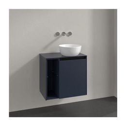 Villeroy & Boch Villeroy und Boch Collaro Waschtischunterschrank C151B0VQ 60x54,8x38cm, Waschtisch rechts, LED-Beleuchtung 2,9 W, marine blue