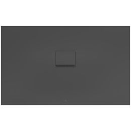 Villeroy & Boch Villeroy & Boch Squaro Infinity Duschwanne UDQ1380SQI2IV1S, 130 x 80 x 4 cm, anthrazit