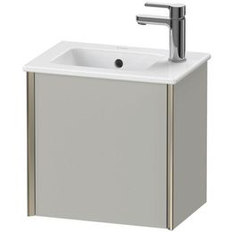 Duravit XViu Waschtisch-Unterschrank XV4024LB107 41x29x40cm, wandh&auml;ngend, champagner matt, Anschlag links, betongrau matt