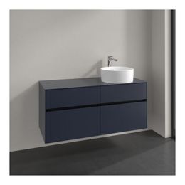 Villeroy & Boch Villeroy und Boch Collaro Waschtischunterschrank C043B0VQ 120x54,8x50cm, Waschtisch rechts, LED-Beleuchtung 8,8 W, marine blue