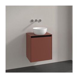 Villeroy & Boch Villeroy und Boch Collaro Waschtischunterschrank C14900AH 50x54,8x38cm, Waschtisch mittig, wine red