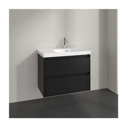 Villeroy & Boch Villeroy und Boch Skyla Waschtischunterschrank C79700VL 2 Ausz&uuml;ge, 772 x 596 x 439 mm, Volcano Black