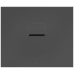 Villeroy & Boch Villeroy & Boch Squaro Infinity Duschwanne UDQ9075SQI2BV1S, 90 x 75 x 4 cm, anthrazit