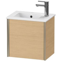 Duravit XViu Waschtisch-Unterschrank XV4024RB130 41x29x40cm, wandhängend, champagner matt, Anschlag rechts, Eiche natur