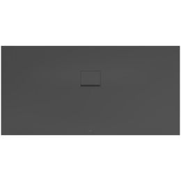Villeroy & Boch Villeroy & Boch Squaro Infinity Duschwanne UDQ1890SQI2BV1S, 180 x 90 x 4 cm, anthrazit