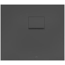 Villeroy & Boch Villeroy & Boch Squaro Infinity Duschwanne UDQ8070SQIRV1S, 80 x 70 x 4 cm, anthrazit