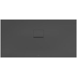 Villeroy & Boch Villeroy & Boch Squaro Infinity Duschwanne UDQ1575SQI2IV1S, 150 x 75 x 4 cm, anthrazit