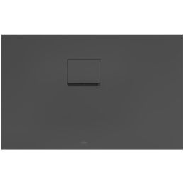 Villeroy & Boch Villeroy & Boch Squaro Infinity Duschwanne UDQ1170SQI2LV1S, 110 x 70 x 4 cm, anthrazit