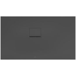 Villeroy & Boch Villeroy & Boch Squaro Infinity Duschwanne UDQ1375SQI2LV1S, 130 x 75 x 4 cm, anthrazit