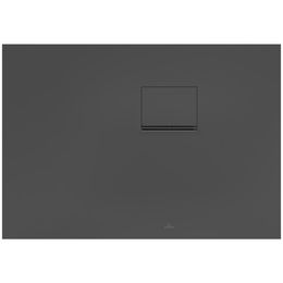 Villeroy & Boch Villeroy & Boch Squaro Infinity Duschwanne UDQ1070SQI2RV1S, 100 x 70 x 4 cm, anthrazit