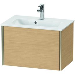 Duravit XViu Waschtisch-Unterschrank XV40780B130 61 x 40 x 39 cm, Eiche natur, 1 Auszug, wandh&auml;ngend, champagner matt
