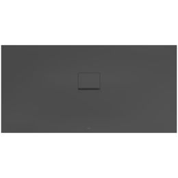 Villeroy & Boch Villeroy & Boch Squaro Infinity Duschwanne UDQ1680SQIV1S, 160x80x4 cm, anthrazit Antirutsch