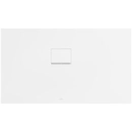 Villeroy & Boch Villeroy und Boch Squaro Infinity Duschwanne UDQ1375SQI2LVRW 130 x 75 x 4 cm, Stone White, Eck-Einbau links gegen Wand