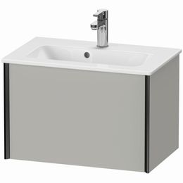 Duravit XViu Waschtisch-Unterschrank XV40780B207 61 x 40 x 39 cm, betongrau matt, 1 Auszug, wandhängend, schwarz matt
