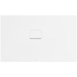 Villeroy & Boch Villeroy und Boch Squaro Infinity Duschwanne UDQ1380SQI2LVRW 130 x 80 x 4 cm, Stone White, Eck-Einbau links gegen Wand