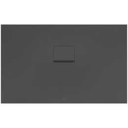 Villeroy & Boch Villeroy & Boch Squaro Infinity Duschwanne UDQ1275SQI2BV1S, 120 x 75 x 4 cm, anthrazit