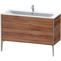 Duravit XViu Waschtisch-Unterschrank XV44840B179 121 x 59,4 x 48 cm, nussbaum natur, 2 Ausz&uuml;ge, stehend, champagner matt