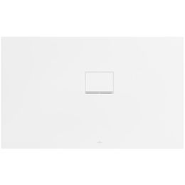 Villeroy & Boch Villeroy und Boch Squaro Infinity Duschwanne UDQ1380SQI2RVRW 130 x 80 x 4 cm, Stone White, Eck-Einbau rechts gegen Wand
