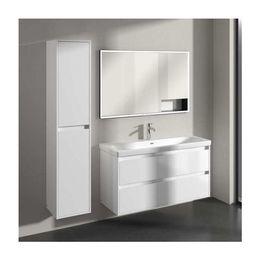 Villeroy & Boch Villeroy und Boch Skyla Hochschrank C80100VE 2 T&uuml;ren, 350 x 1700 x 349 mm, Brilliant White / Brilliant White
