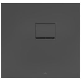 Villeroy & Boch Villeroy & Boch Squaro Infinity Duschwanne UDQ8075SQI2RV1S, 80 x 75 x 4 cm, anthrazit