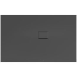 Villeroy & Boch Villeroy & Boch Squaro Infinity Duschwanne UDQ1610SQI2RV1S, 160 x 100 x 4 cm, anthrazit