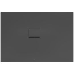 Villeroy & Boch Villeroy & Boch Squaro Infinity Duschwanne UDQ1390SQI2LV1S, 130 x 90 x 4 cm, anthrazit