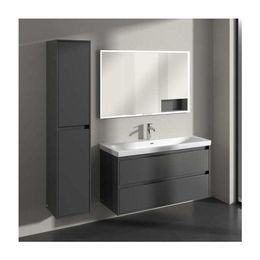 Villeroy & Boch Villeroy und Boch Skyla Hochschrank C80100VR 2 T&uuml;ren, 350 x 1700 x 349 mm, Graphite / Graphite