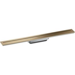 Hansgrohe Drain Duschrinne 42520140 700mm, Fertigset, frei im Raum, brushed bronze