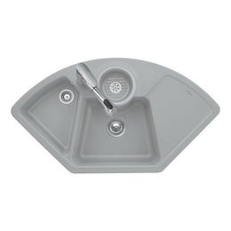 Villeroy & Boch Villeroy und Boch Solo Eck Eckspüle 670800KD Spülbecken, fossil CeramicPlus