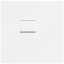 Villeroy & Boch Villeroy und Boch Squaro Infinity Duschwanne UDQ8080SQI1LVRW 80 x 80 x 4 cm, Stone White, Eck-Einbau links gegen Wand
