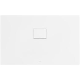 Villeroy & Boch Villeroy und Boch Squaro Infinity Duschwanne UDQ1275SQI2BVRW 120 x 75 x 4 cm, Stone White, universal, lange Seite geschnitten