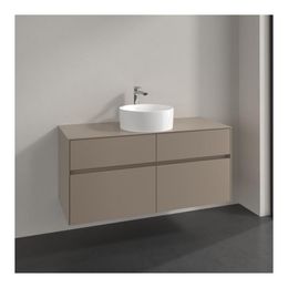 Villeroy & Boch Villeroy und Boch Collaro Waschtischunterschrank C041B0VM 120x54,8x50cm, Waschtisch mittig, LED-Beleuchtung 8,8 W, taupe
