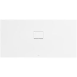 Villeroy & Boch Villeroy und Boch Squaro Infinity Duschwanne UDQ1680SQI2V-RW 160 x 80 x 4 cm, Stone White, universal einbaubar