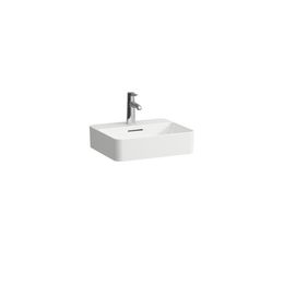Laufen Val Waschtisch-Schale H8122800001041 45x38cm, wei&szlig;, mit &Uuml;berlauf, 1 Hahnloch