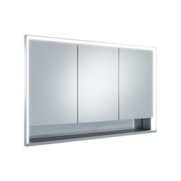 KEUCO Royal Lumos Spiegelschrank 14315171304 1200 x 735 x 165 mm, Wandeinbau, silber-eloxiert, Spiegelheizung, 3 kurze T&uuml;ren