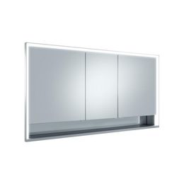 KEUCO Royal Lumos Spiegelschrank 14316171305 1400 x 735 x 165 mm, Wandeinbau, silber-eloxiert, Spiegelheizung, 3 kurze T&uuml;ren