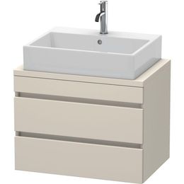 Duravit DuraStyle Waschtisch-Unterschrank DS530609191 70 x 47,8 cm, taupe, f&uuml;r Konsole, 2 Schubk&auml;sten